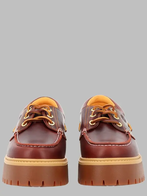 Timberland Moc Toe Lace Up Lug Sole Shoes - Bordeaux