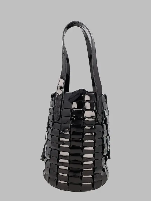 Dragon Diffusion Glossed Braided Leather Bucket Bag
