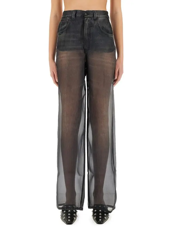 HAIKURE Pantalone Winona In Organza - Black