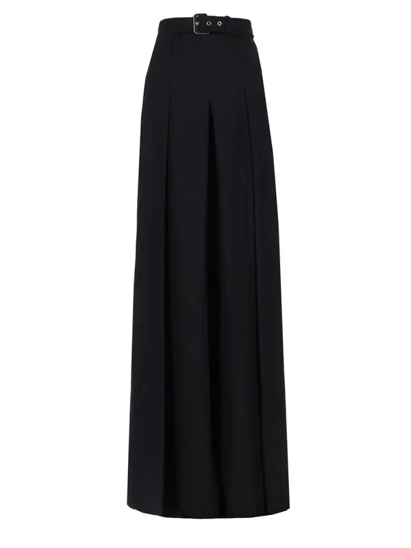 Alberta Ferretti Pantalone Ampio Con Cintura