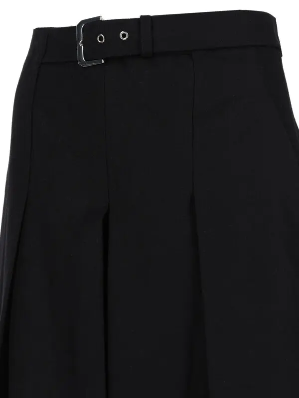 Alberta Ferretti Pantalone Ampio Con Cintura