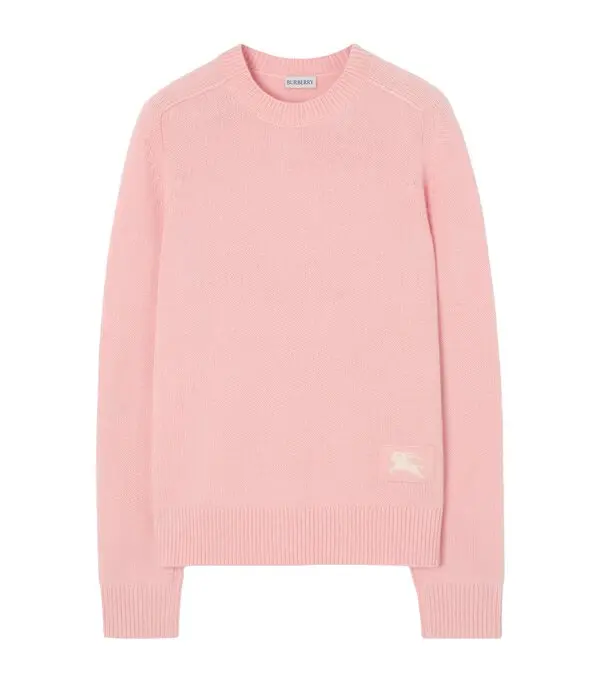 Burberry Cashmere Crew-neck Sweater - Pink