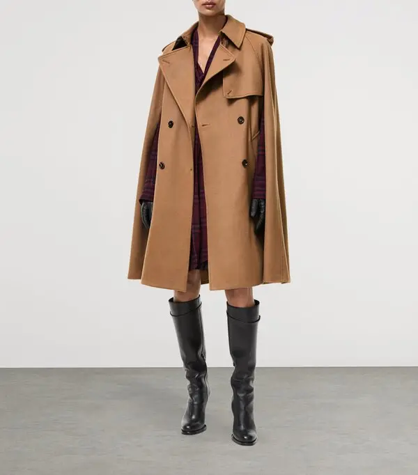 Burberry Cashmere Belmont Trench Cape