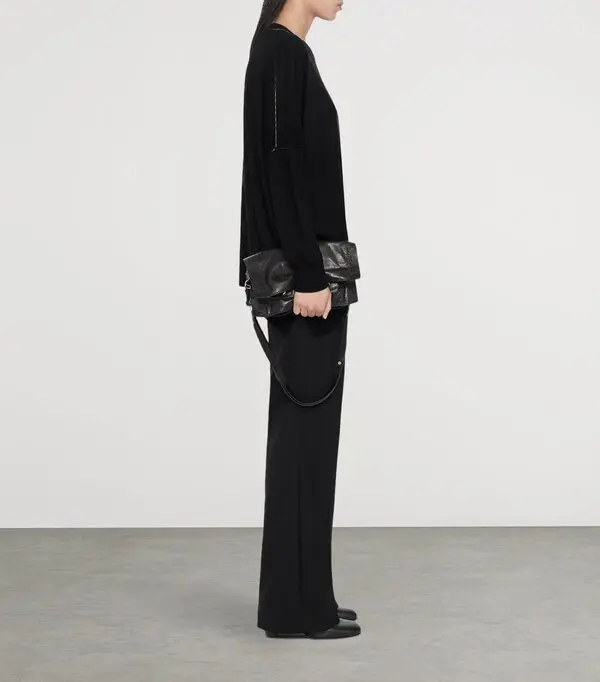 ALLSAINTS Merino Wool Asymmetric Martel Sweater