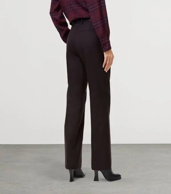 Burberry Wool Check Tailored Trousers