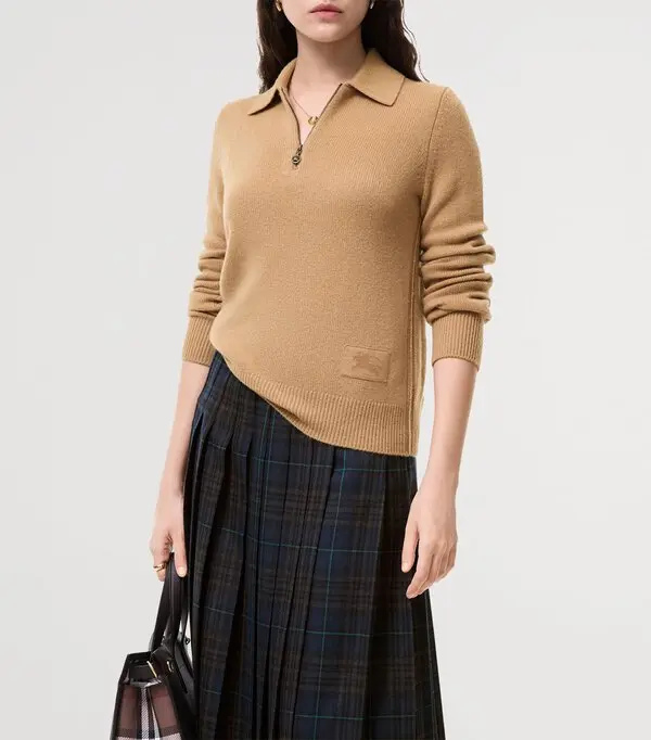 Burberry Cashmere Polo Sweater