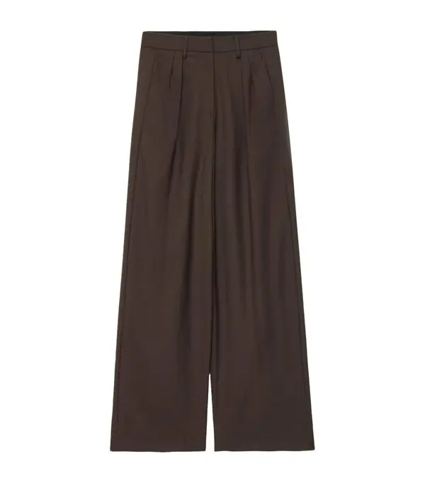 ALLSAINTS Laura Wide-leg Pleated Trousers