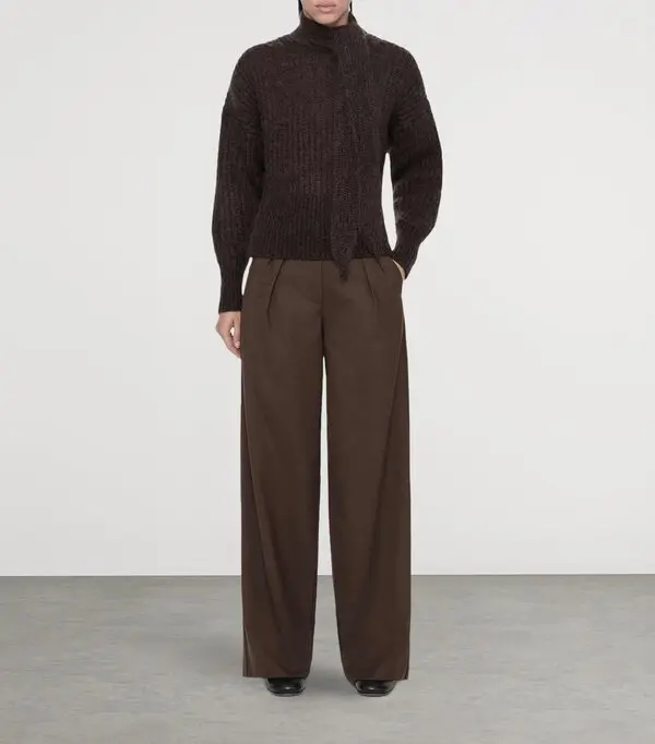 ALLSAINTS Laura Wide-leg Pleated Trousers