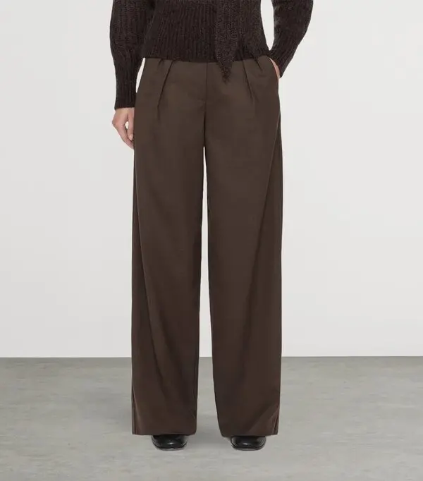 ALLSAINTS Laura Wide-leg Pleated Trousers