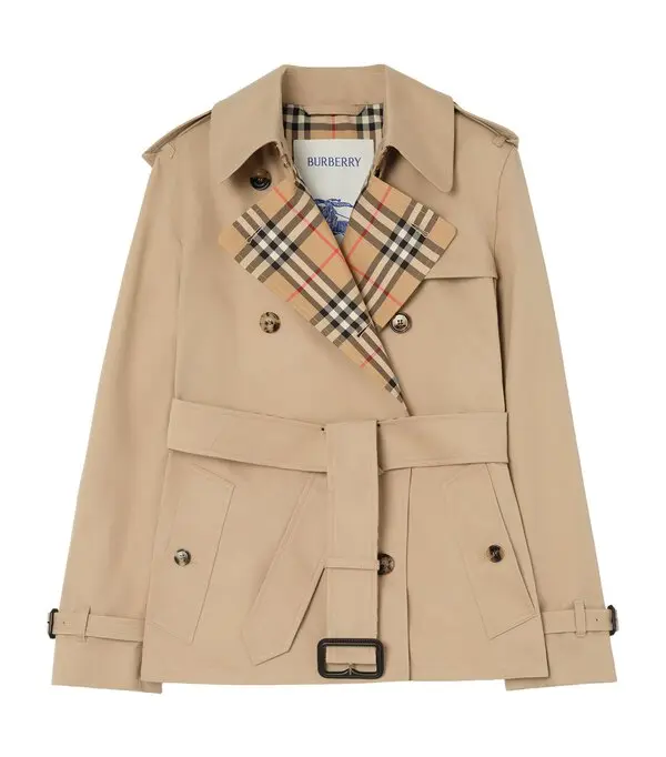 Burberry Gabardine Lakefield Trench Jacket - Beige