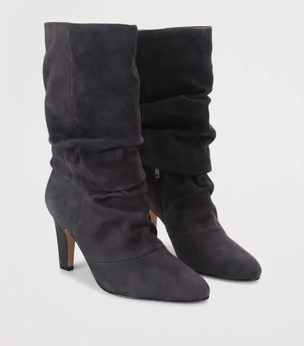 Kurt Geiger Suede Barb Slouch Boots