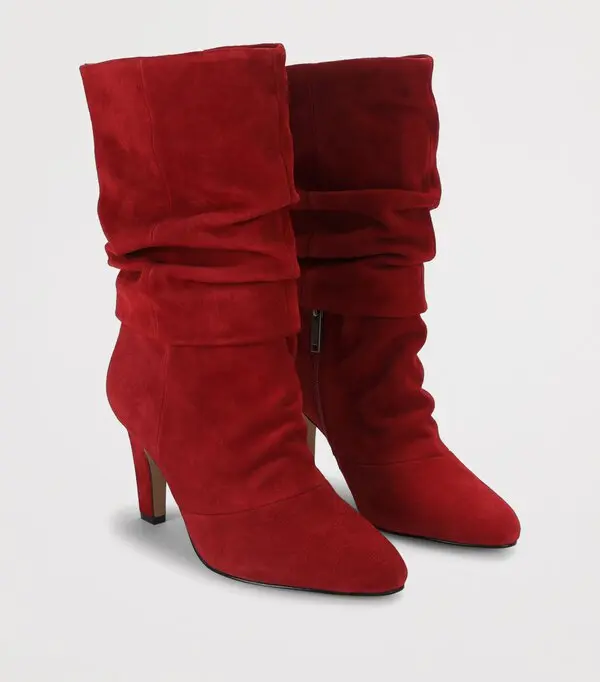 Kurt Geiger Suede Barb Slouch Boots