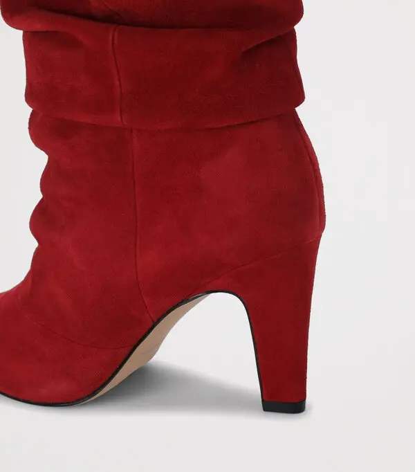 Kurt Geiger Suede Barb Slouch Boots