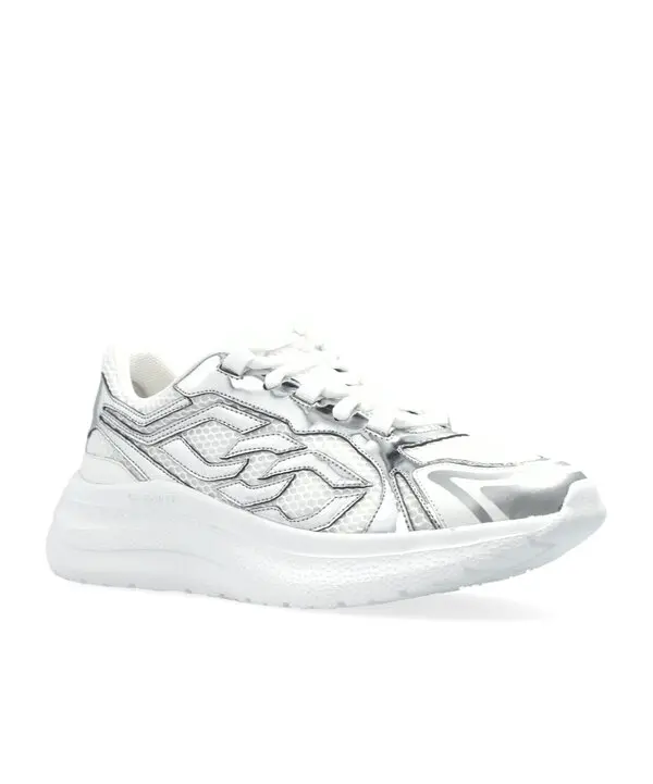 Casadei Wave Pattern Platform Sneakers