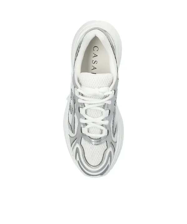 Casadei Wave Pattern Platform Sneakers