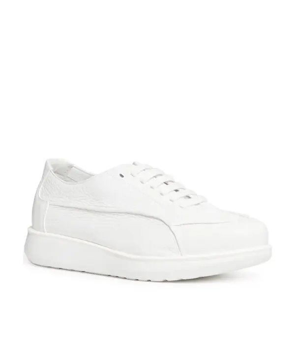 Giorgio Armani Lace-up Low-top Leather Sneakers