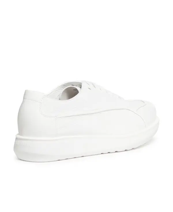 Giorgio Armani Lace-up Low-top Leather Sneakers