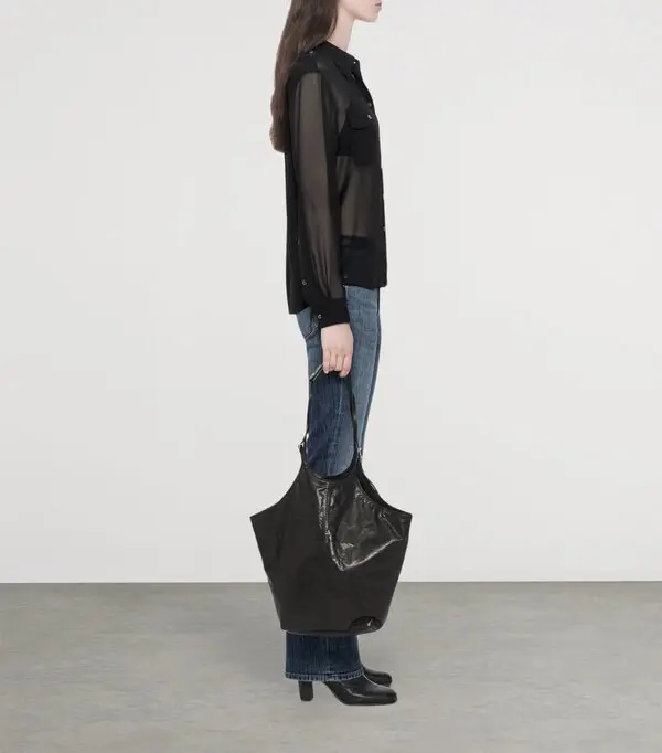 ALLSAINTS Maven Sheer Utility Shirt - Black