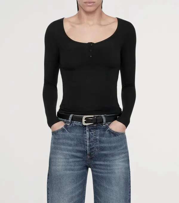 ALLSAINTS Jules Henley Long-sleeve T-shirt