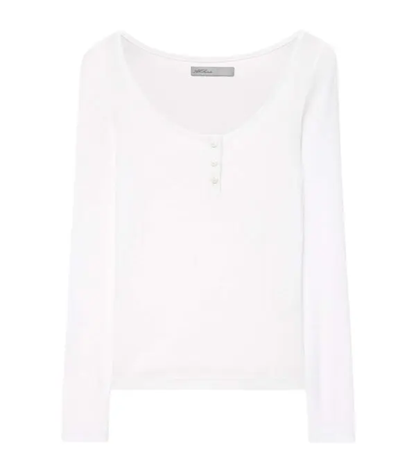 ALLSAINTS Jules Henley Long-sleeve T-shirt - White
