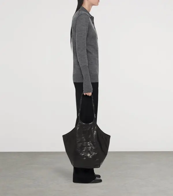 ALLSAINTS Merino Wool Martel Polo Sweater