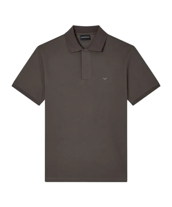 Emporio Armani Logo Patch Short-sleeved Polo Shirt