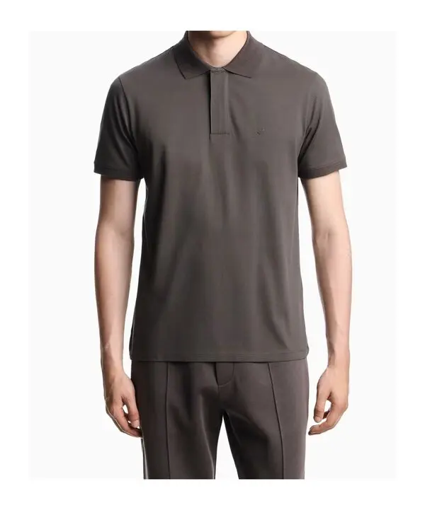 Emporio Armani Logo Patch Short-sleeved Polo Shirt