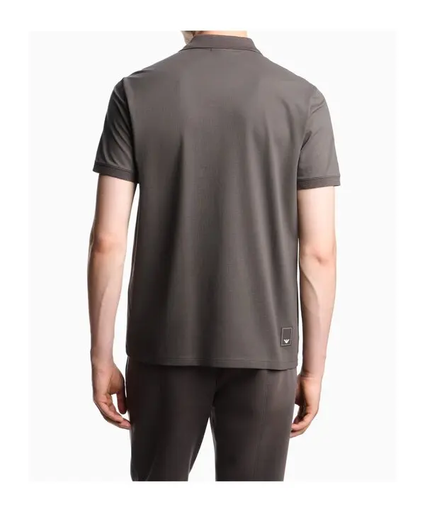 Emporio Armani Logo Patch Short-sleeved Polo Shirt