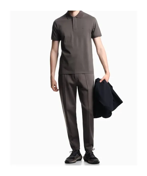 Emporio Armani Logo Patch Short-sleeved Polo Shirt