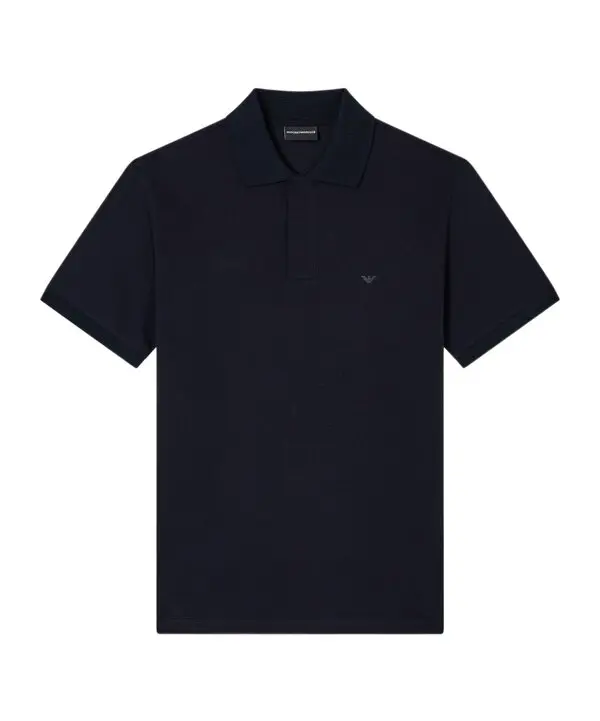 Emporio Armani Logo Patch Short-sleeved Polo Shirt
