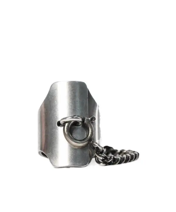 ANN DEMEULEMEESTER Chain Ring - Gray