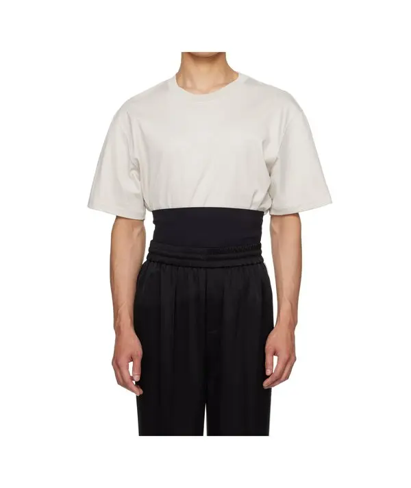 MUGLER Ribbed Round-neck T-shirt