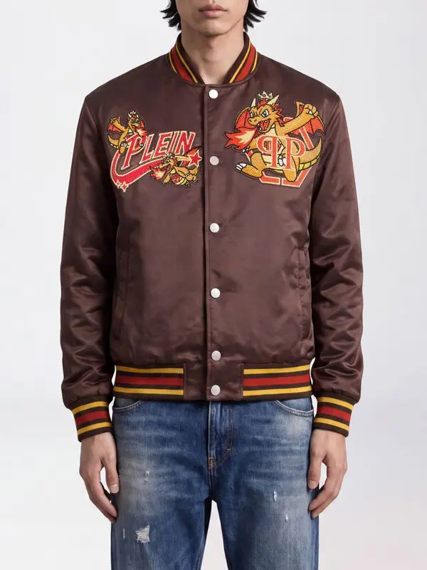 Philipp Plein Embellished Dragon Bomber Jacket