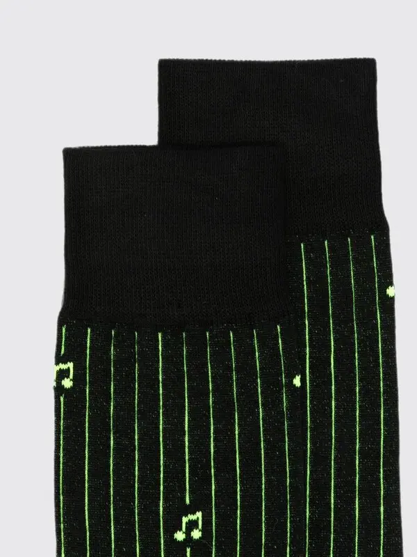 Paul Smith Ribbed Crew Socks - Black