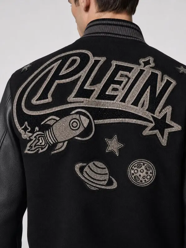 Philipp Plein Embellished Varsity Jacket