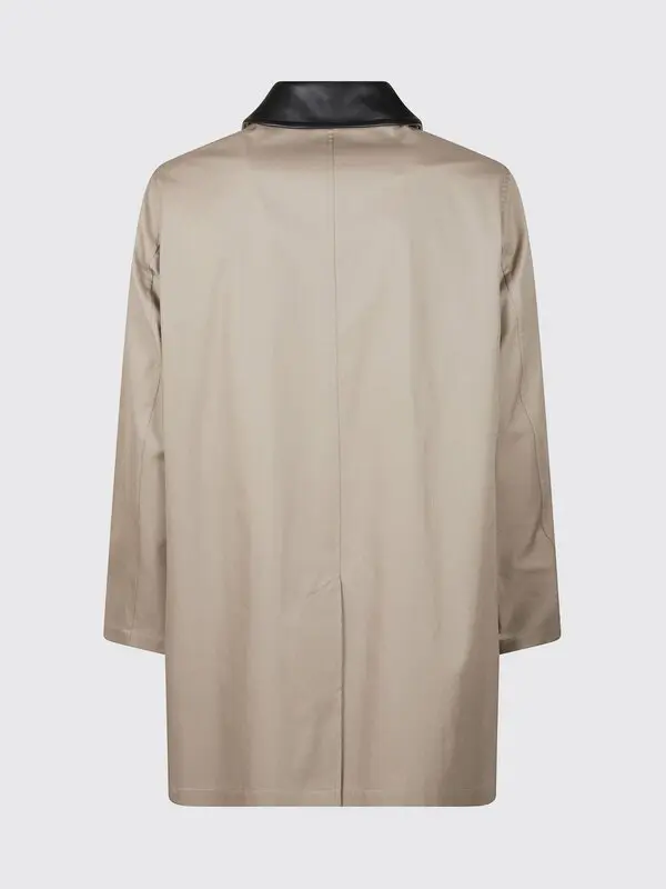 Burberry Jacket With Leather Collar