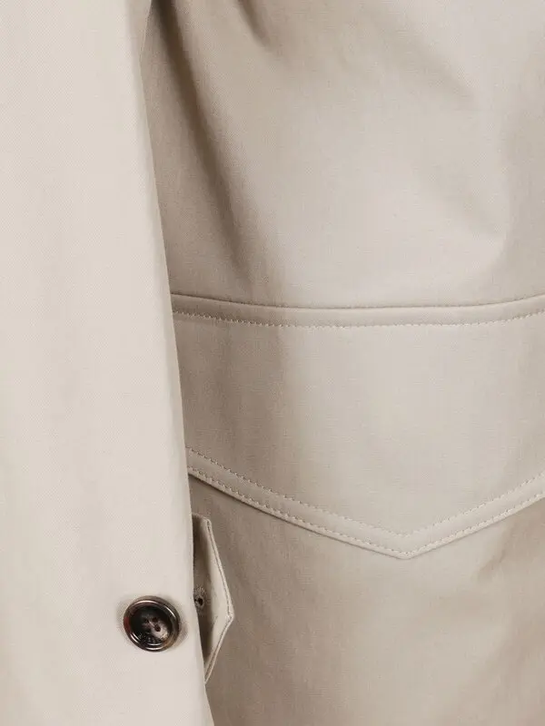 Burberry Jacket With Leather Collar