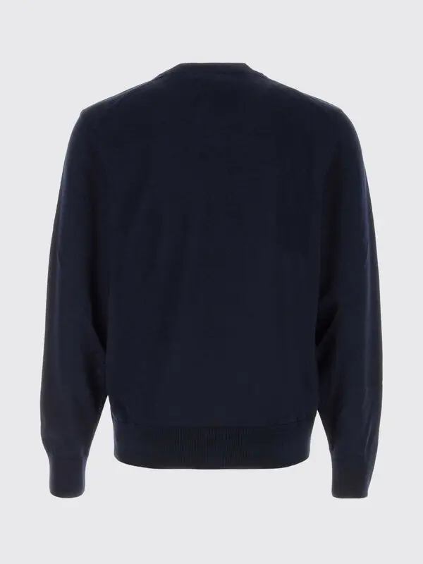 BOSS Crewneck Sweater With Embroidered Logo - Blue