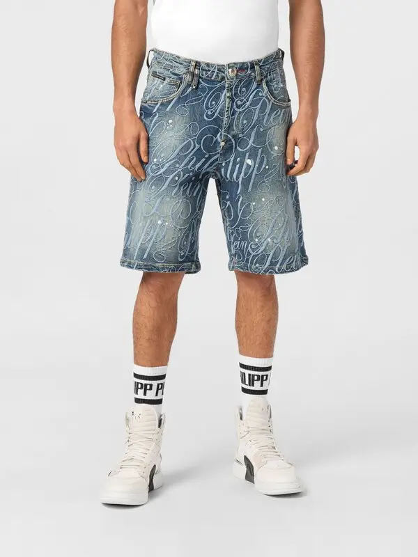 Philipp Plein Monogrammed Shorts