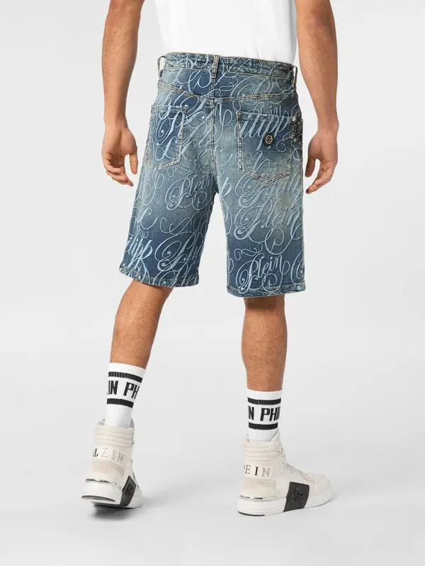 Philipp Plein Monogrammed Shorts