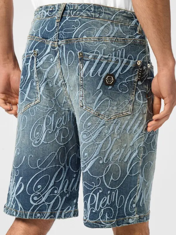 Philipp Plein Monogrammed Shorts