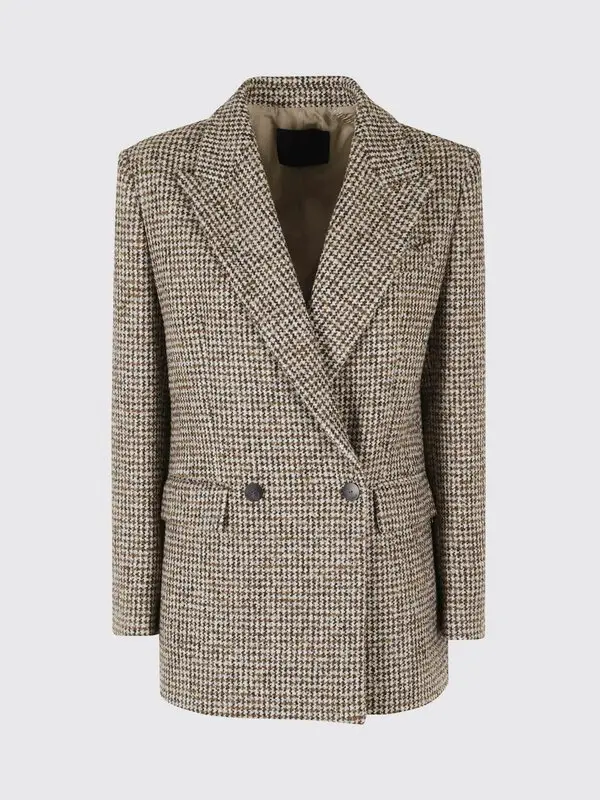 DONDUP Houndstooth Double Breasted Blazer