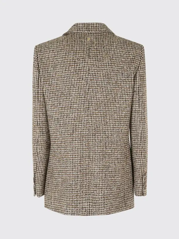 DONDUP Houndstooth Double Breasted Blazer