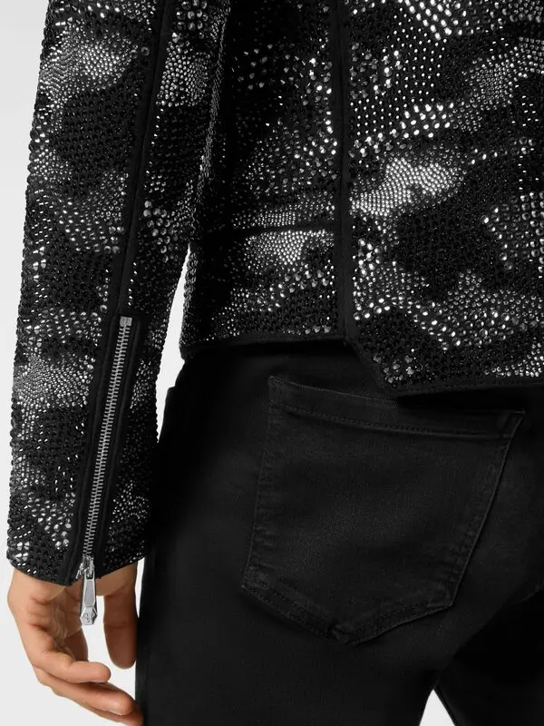 Philipp Plein Embellished Zip-up Jacket