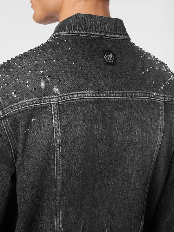 Philipp Plein Embellished Denim Jacket