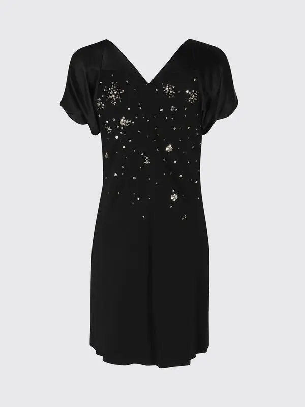 Alberta Ferretti Embellished Bow Dress