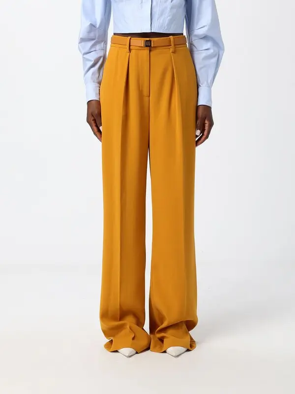 Elisabetta Franchi Wide Leg Tailored Pants - Amber