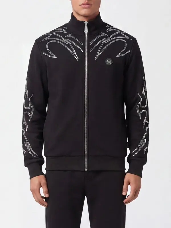 Philipp Plein Embellished Zip-up Track Jacket
