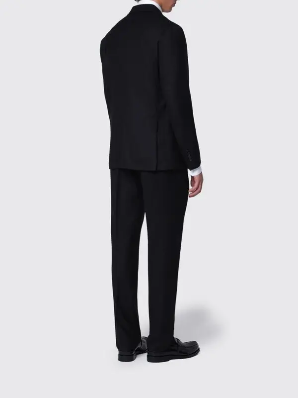 Tagliatore Single-breasted Suit In Pure Virgin Wool With One-button Jacket