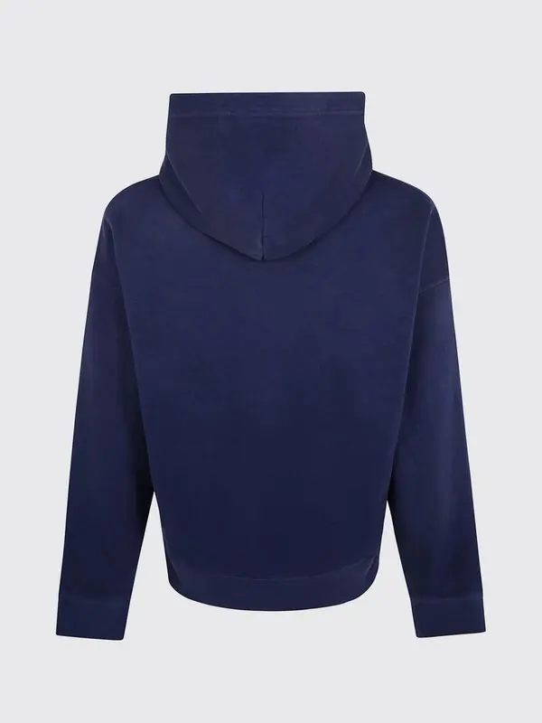 Polo Ralph Lauren Cotton Drawstring Hoodie With Kangaroo Pocket And Logo - Blue